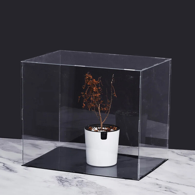 30*30*30cm Acrylic Display Case Dustproof Box Perspex Clear ...