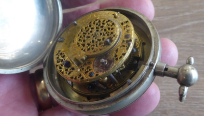 RARE LONDON ALEXANDER HEWITT ANTIQUE REPEATER FUSEE VERGE GENTS POCKET ...