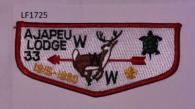 Boy Scout OA Flap Ajapeu Lodge 33 1915-1990 | eBay