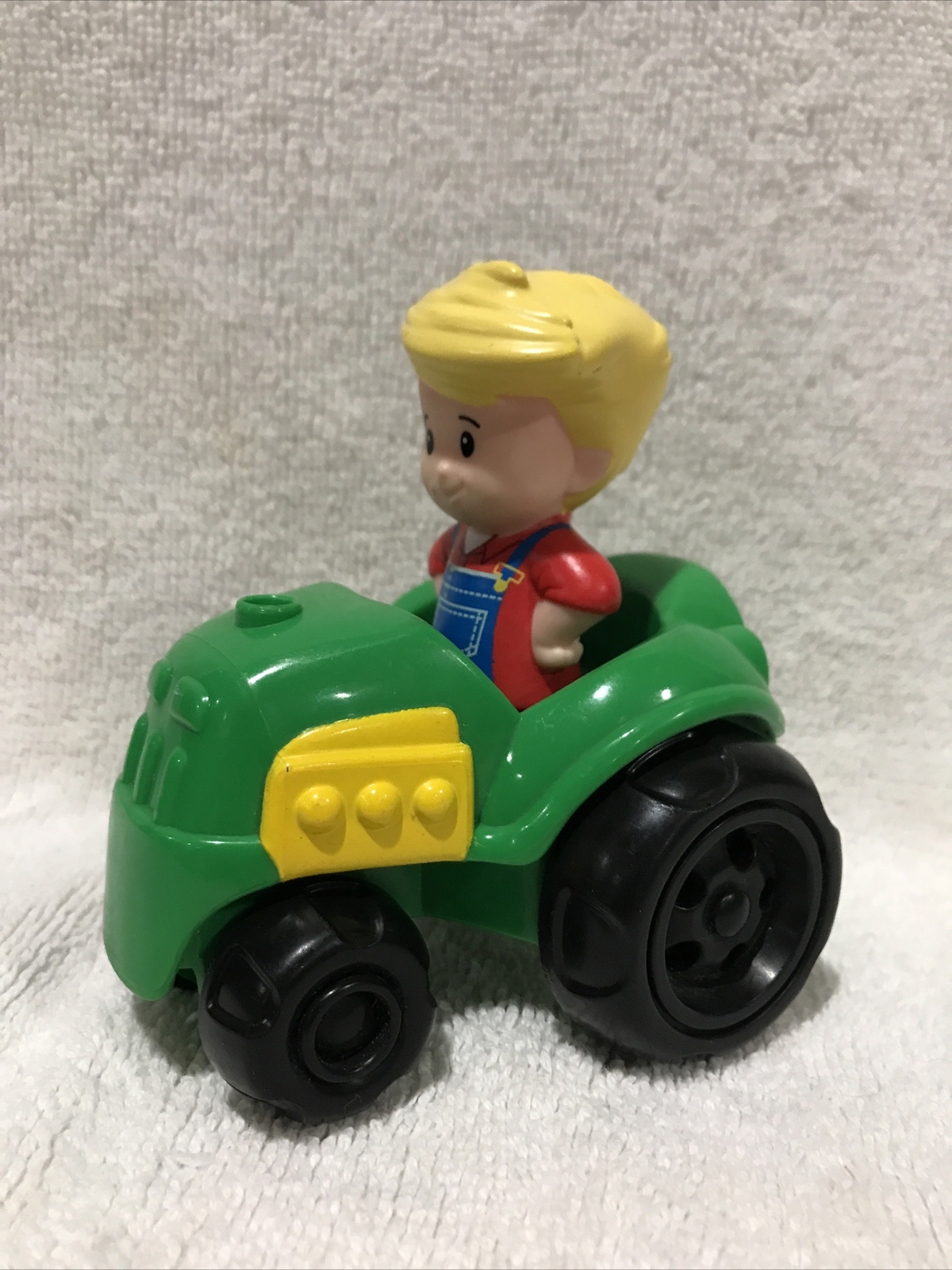 Fisher Price Little People Green Tractor And Figure Lot | eBay
