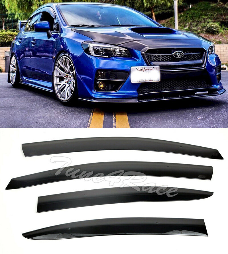 For 15-21 Subaru WRX STi JDM Injection Durable Side Window Visors Rain ...