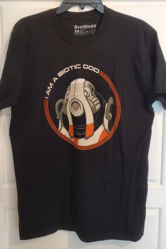 Mass Effect Bionic God T Shirt Bioware Size L RARE | eBay