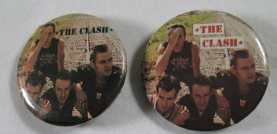 The Clash Combat Rock 2 X Vintage Early 80s US Pin Button Badges Punk ...