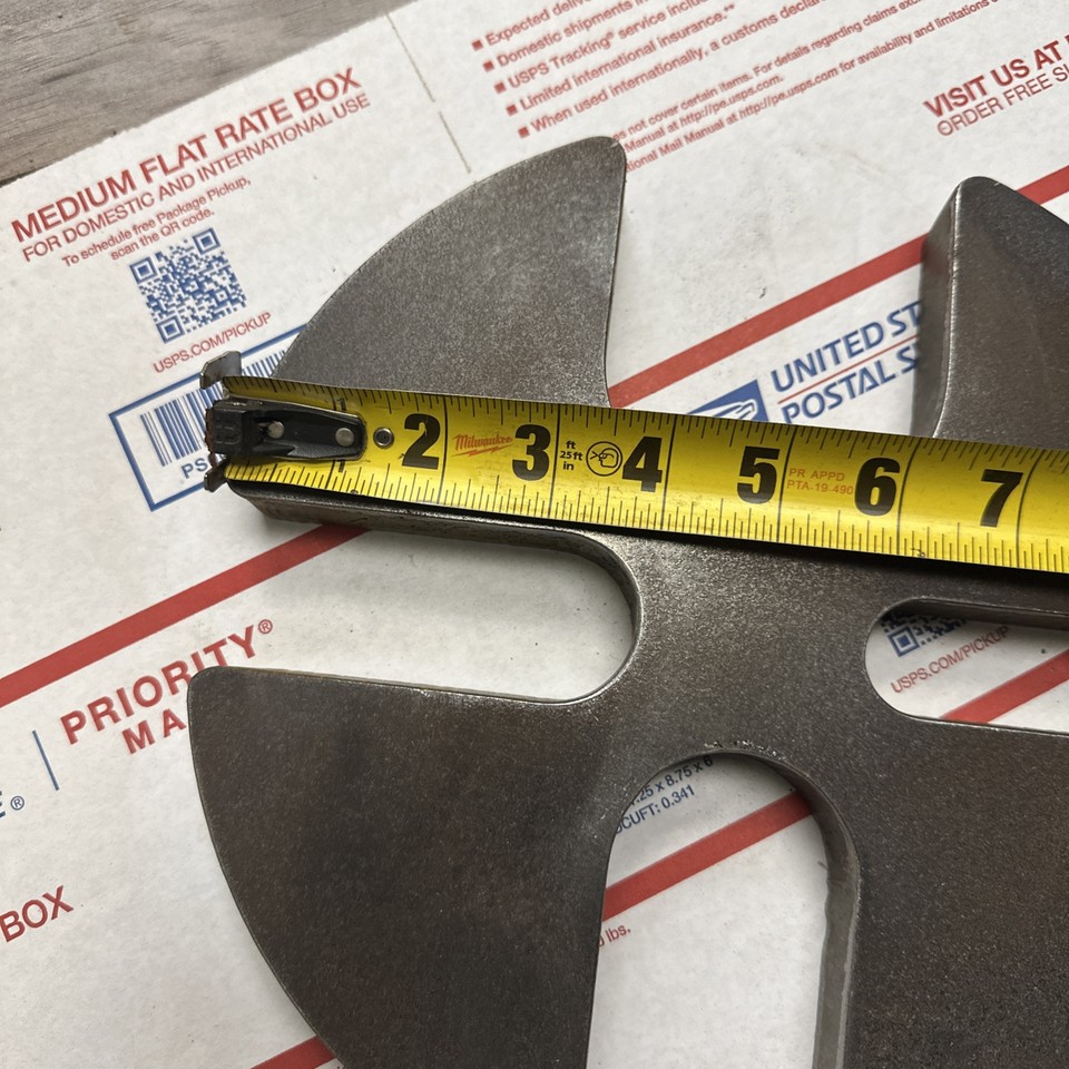 10” A36 Steel Slotted Arbor Press Support Anvil Wheel 6-12 Ton 1 Inch ...