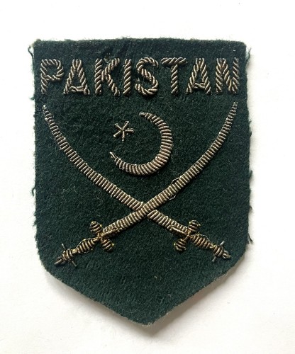 Pakistan Army officer's bullion wire overseas service national patch ...