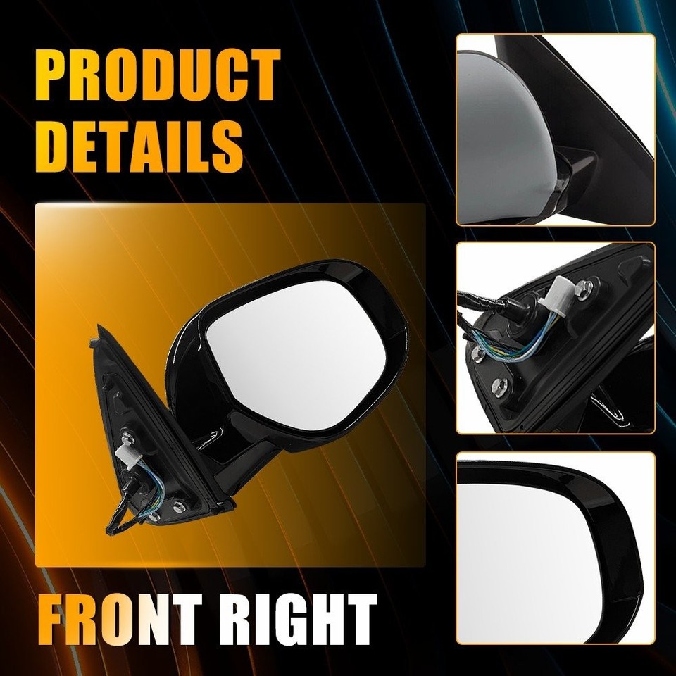 1PCS Front Right Driver Side Door Wing Mirror For Mitsubishi Outlander ...