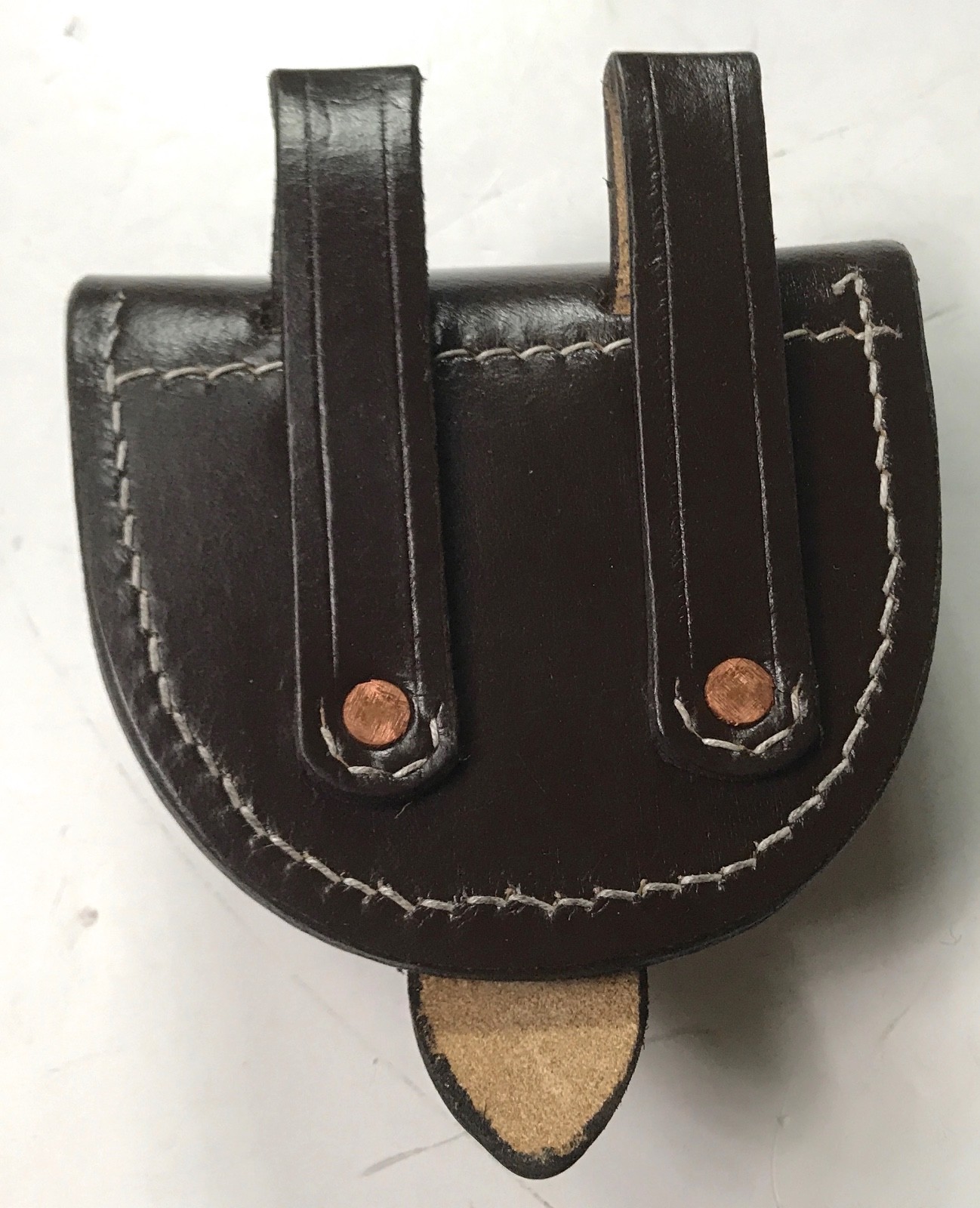 CIVIL WAR RIFLE US UNION MUSKET REGULATION CAP BELT POUCH-BROWN LEATHER ...