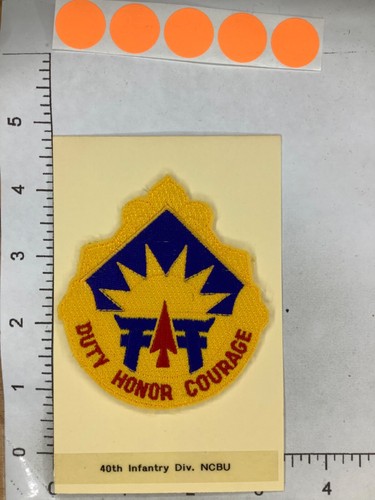 US ARMY 40th INFANTRY DIVISION NCBU PATCH (FRESH COLLECTION) | eBay