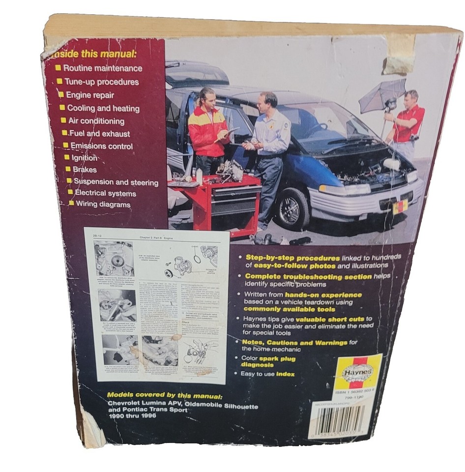 Haynes for Chevy Lumina APV/Oldsmobile Silhouette/Pontiac Trans Sport ...