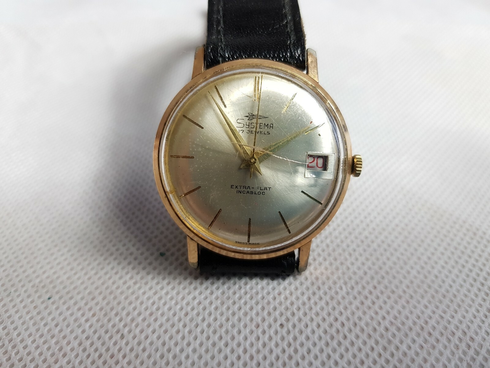 Rare Vintage Systema 17 Jewels Extra Flat Incabloc Swiss Made Watch | eBay