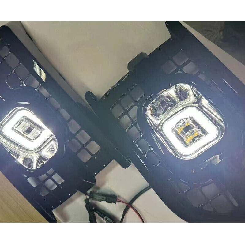 Left+Right Front Fog Light LED Driving Lamp For LR Defender 90 110 130 ...