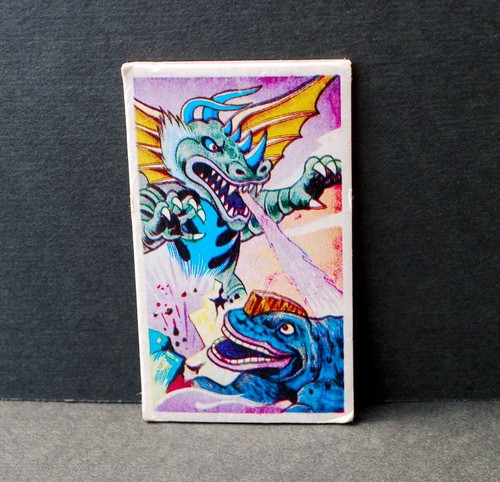 Vintage Menko Card Godzilla Rodan original 70's Kaiju Monster Tokusatsu ...