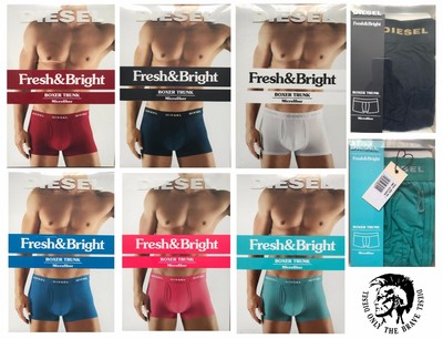 Diesel Men's Fresh&Bright Boxer Trunk Microfiber UMBX-DIVINE Nylon ...