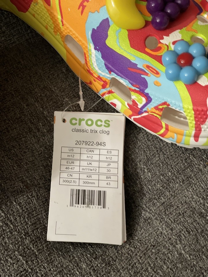Trix Crocs Classic Clog BRAND NEW Sz 12M | eBay