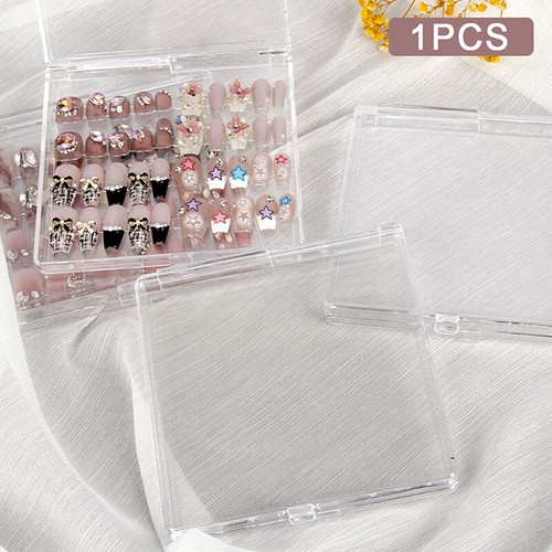 Acrylic False Nail Storage Box Jewelry Gift Box For DIY Press-on Nails ...