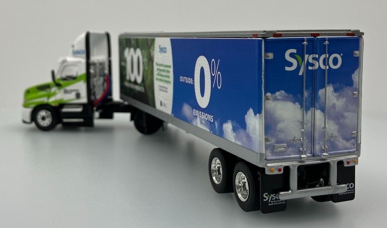 DCP by FG 1:64 eCascadia Electric Tractor w/Refrigerated Trailer: Sysco ...