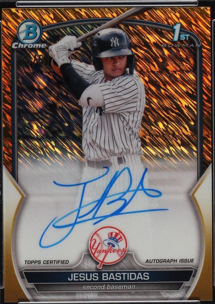 2023 Bowman Chrome - Prospect Autographs Jesus Bastidas #CPA-JBD Gold ...