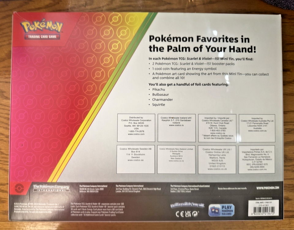 Pokemon Scarlet & Violet 151 Mini Tins 5-Pack! Costco Bundle (Magnemite ...
