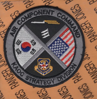 USAF AIR FORCE Air Component Command KAOC Strategy Division patch | eBay