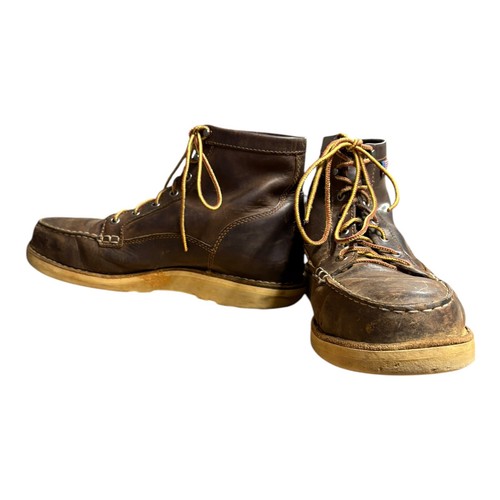 Danner Boots Men’s 6” Bull Run Moc Toe Brown 15564 STEEL TOE 10.5D No ...