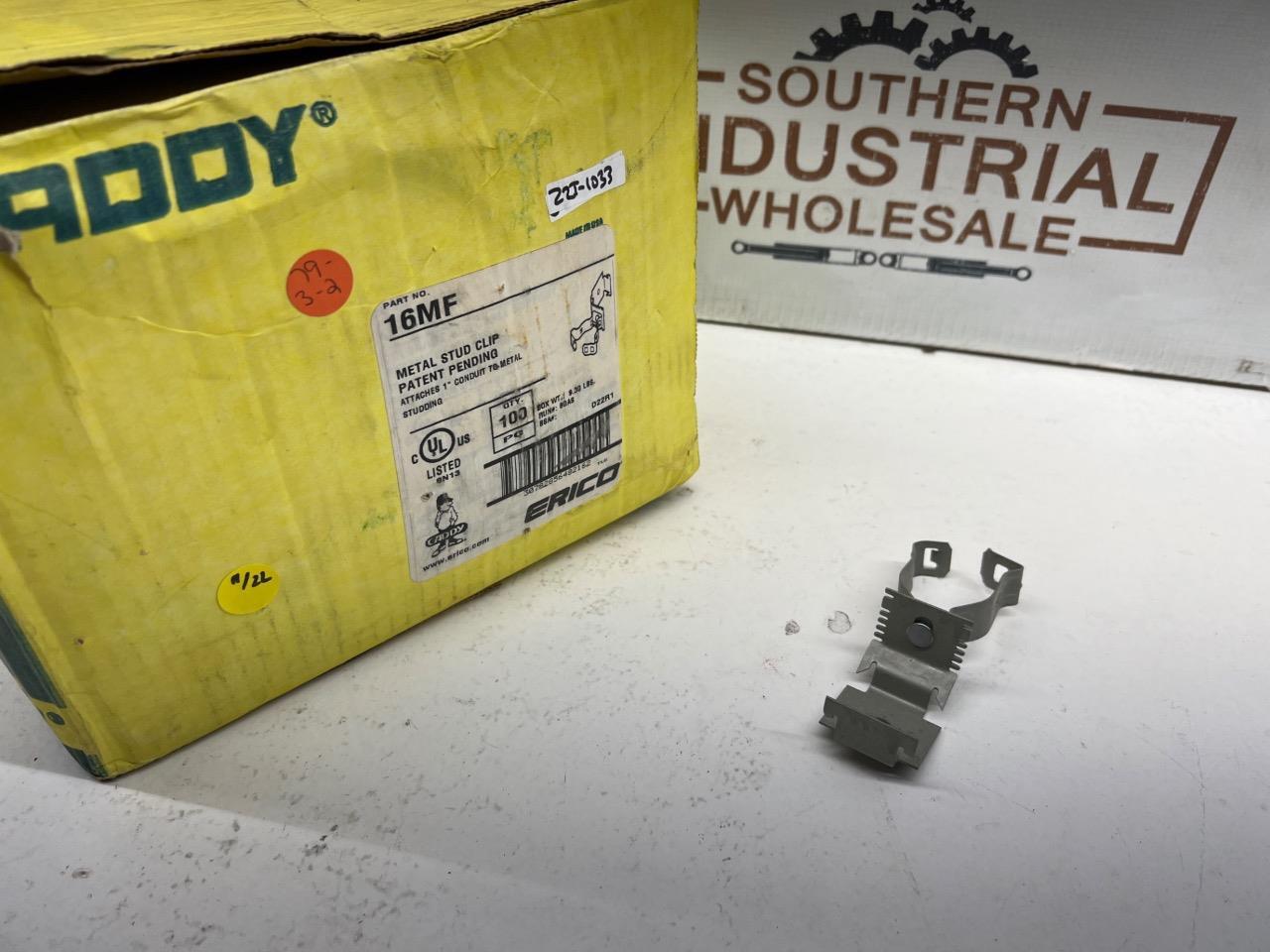 "Lot of 50" Erico Caddy 16MF Metal Stud Clip For 1" Conduit To Metal ...