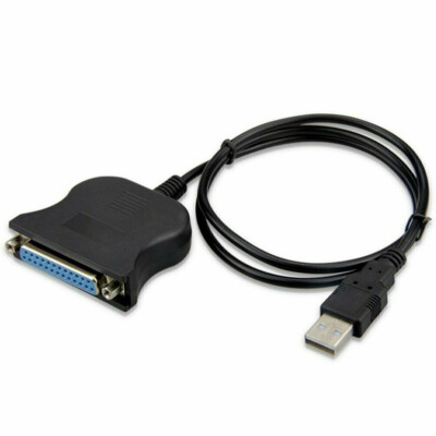 New USB 2.0 to IEEE-1284 25 Pin Parallel Printer Connector Adapter Cord ...