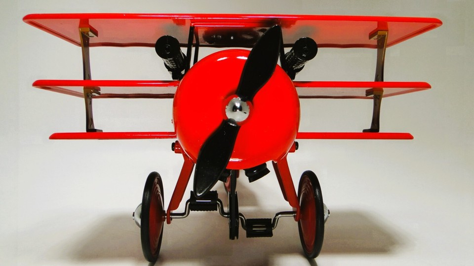 Pedal Car Plane WW2 Metal Ford Aircraft P51 Mustang 1967 Red Barron WW1 ...