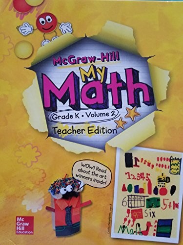 MY MATH, GRADE K VOLUME 2, TEACHER EDITION, 9780076685912, *Excellent ...