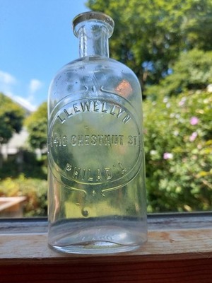 Llewellyn 1410 Chestnut St. Philad'a. Antique Medicine Bottle | eBay