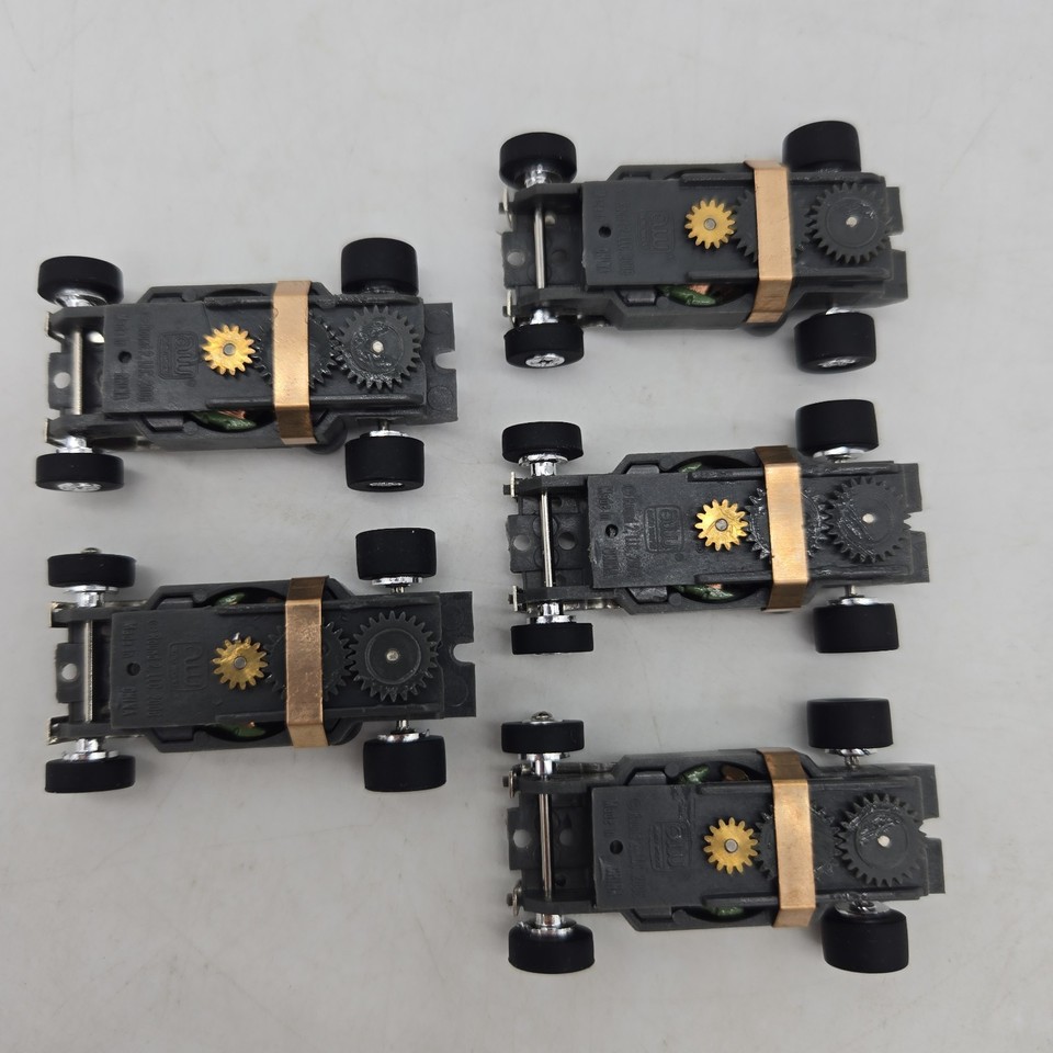New 5-Pack Auto World TJet ThunderJet Ultra G Slot Car Grey Chassis ...