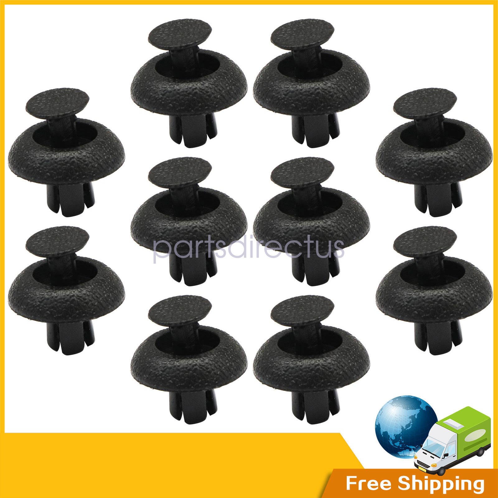 10PCS Engine Cover Clip Radiator Support Side Shield Clip For Toyota ...