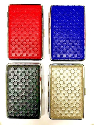 SUPER KING Size Cigarette Case Leather Effect with DESIGN Hold 12-14 ...