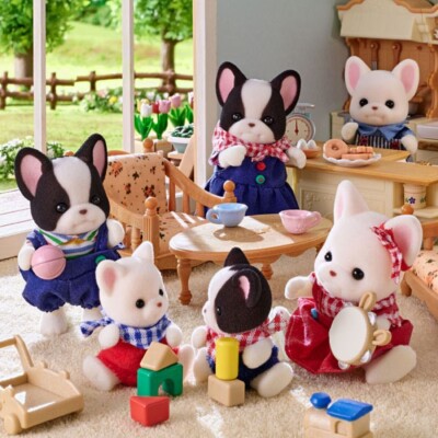 Sylvanian Families FRENCH BULLDOG FAMILY Calico Critters Epoch From ...