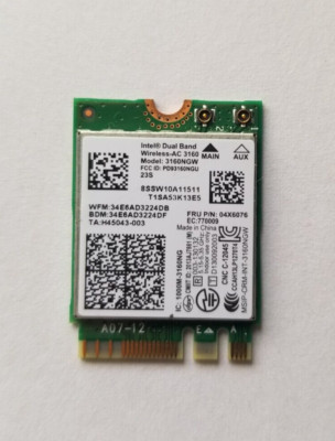 Lenovo WiFi Wireless Card 04X6076 | eBay