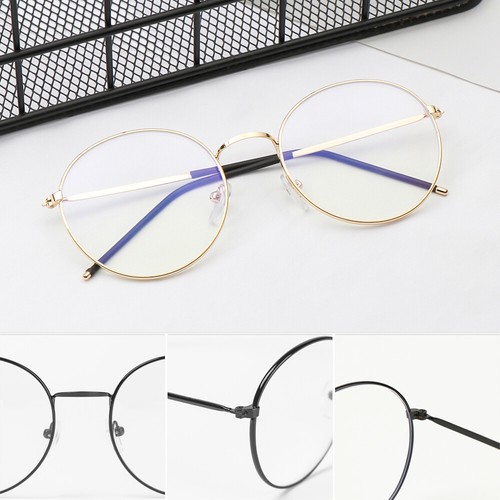 Protection Ultra Light Frame Anti-Blue Light Eyeglasses Metal Glasses ...