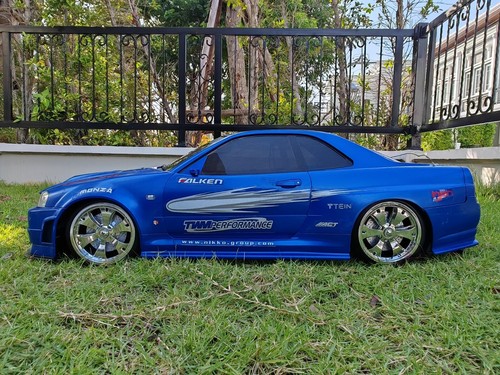 Rare 1:5 Scale Nikko Nissan Skyline GTR R34 Radio Controlled RC Car CAR ...