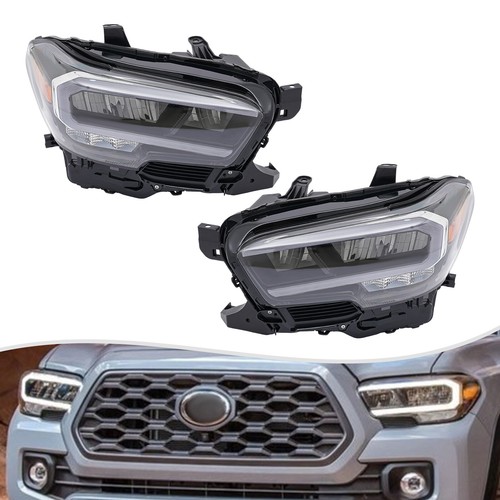 Full LED Headlight Assembly For 2020-2023 Toyota Tacoma DRL Headlamps ...