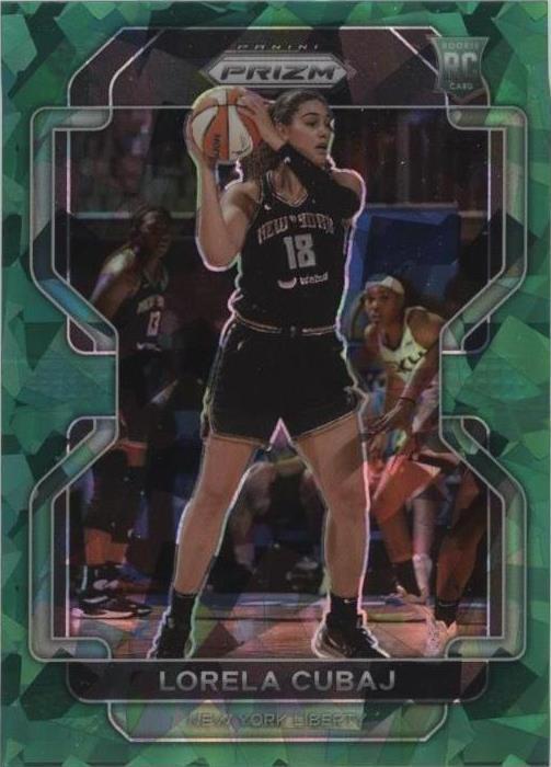 2022 Panini Prizm WNBA - Lorela Cubaj #193 Green Ice Prizm (RC) for ...