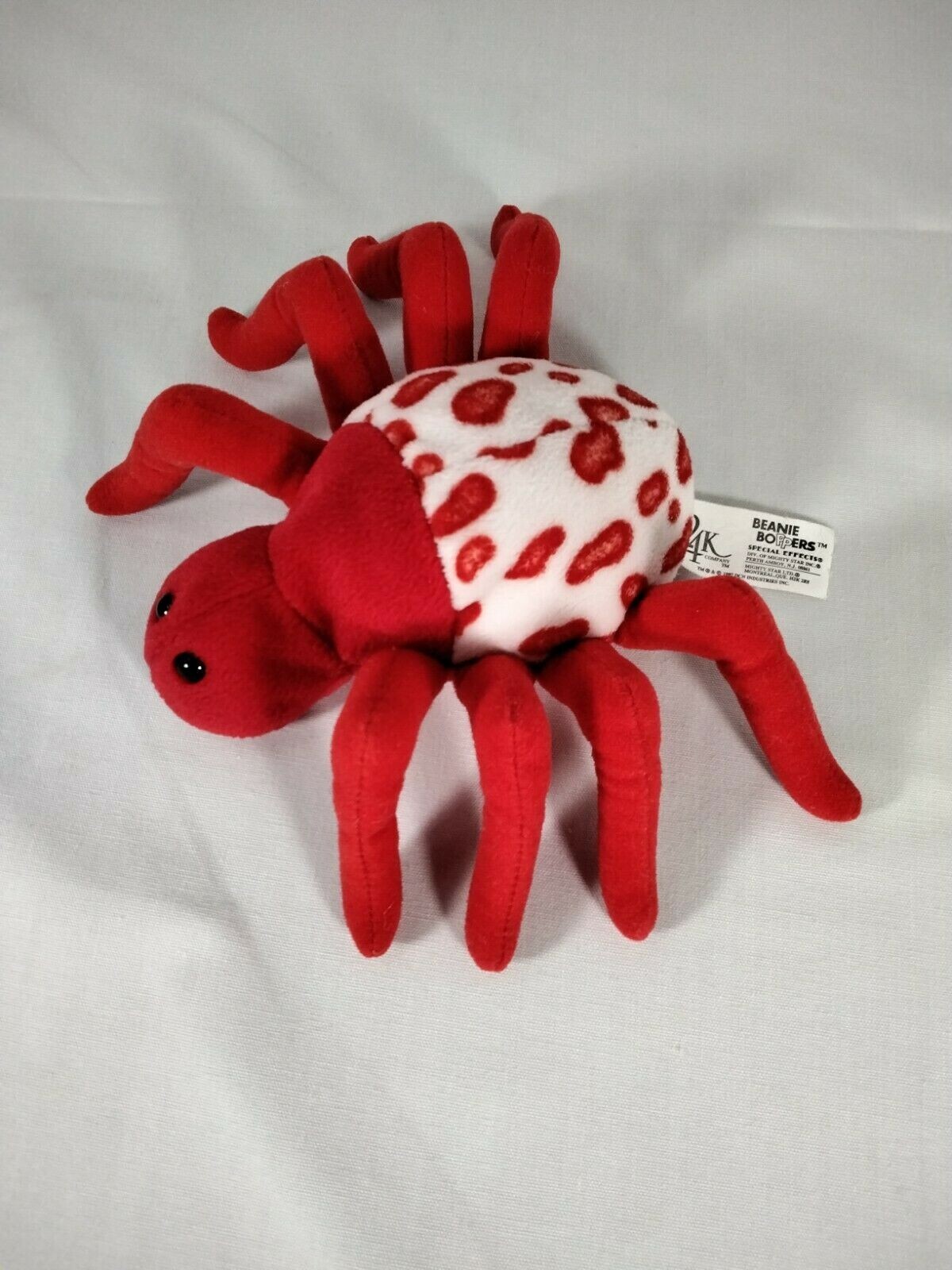24K BEANIE BOPPERS TAFFY RED SPIDER 1997 PLUSH STUFFED ANIMAL SPECIAL ...