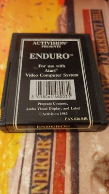 Enduro (Activision 1983) for ATARI 2600 VCS (Modul) working classic 8 ...