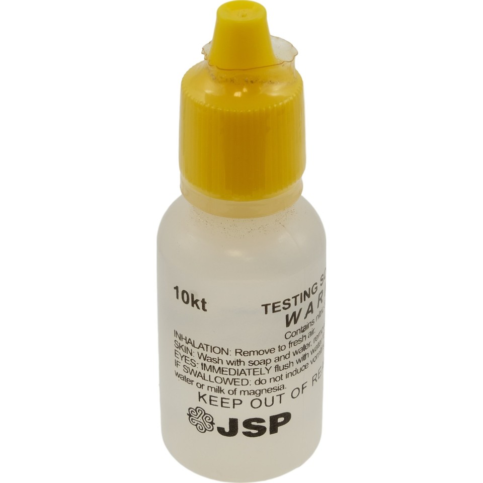 10K Gold Testing Solution Acid 1/2 Fluid Oz 10 Bottles Jewelers Tools ...