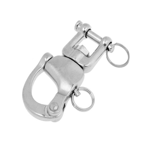 Marine Stainless Steel 70mm Swivel Shackle Quick Release Eye Snap Hook ...