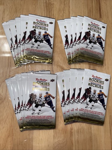 2025 TIM HORTONS RETROSPECTIVE ROOKIES LOT 20 SEALED WAX PACKS OF ...