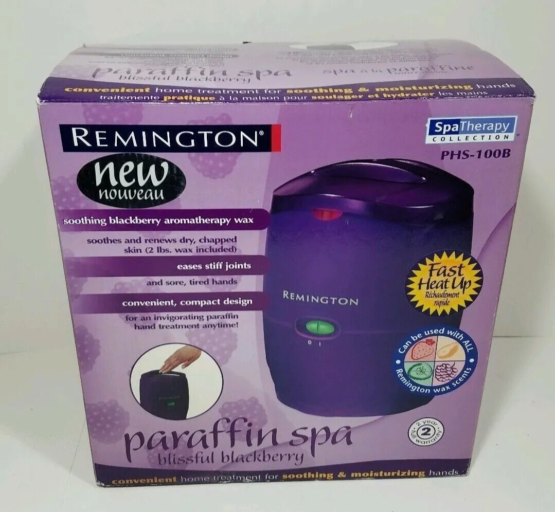Remington Paraffin Spa Phs-100b Blissfully Blackberry Wax Aromatherapy ...