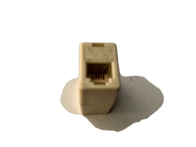 TELEPHONE MODULAR LINE COUPLER CONNECTORS RJ11 -ASH IN COLOR==LOT OF 6 ...