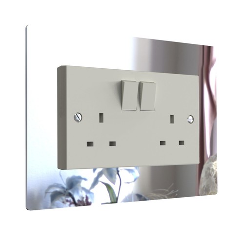 Light Switch Surround Plastic Plug Socket Finger Hygienic Plate Single ...