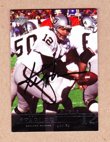 Ken Stabler (DEC) signed 2001 Upper Deck Legends card #63-Oakland ...