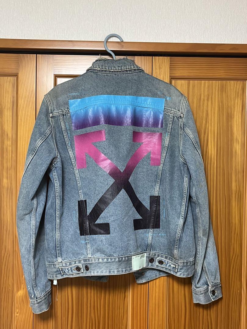 Off-White Gradient Arrow Denim Jacket - Gem