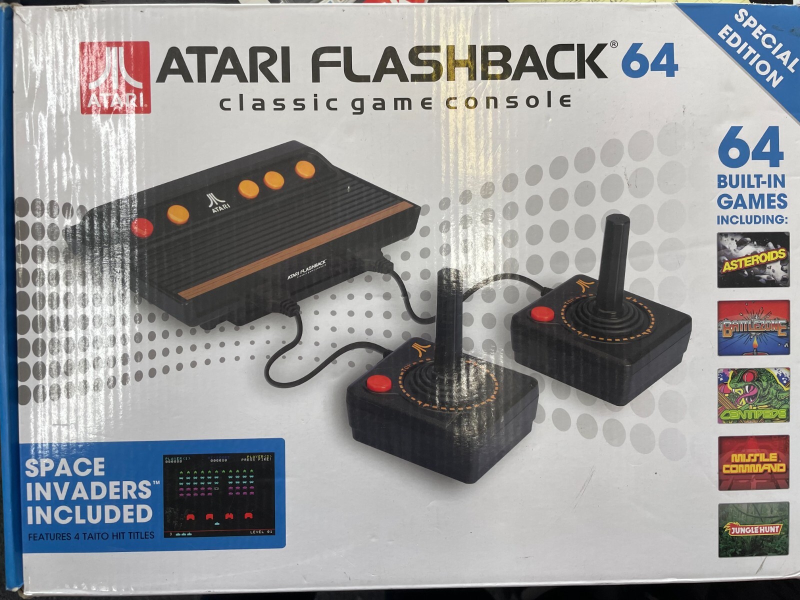 Atari Flashback 64 Special Edition Console w/ Box & 64 Built-in Games ...