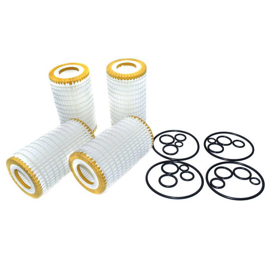 4 Sets Oil Filter & Gasket For Benz R350 S550 E320 E550 ML550 CLS550 ...